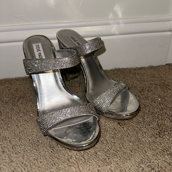 Steve Madden | Shoes | Steve Madden Metallic Heel | Poshmark